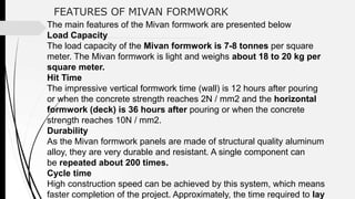 Modern Formwork: Mivan | PPTX