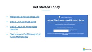 Streamline search with Elasticsearch Service on Microsoft Azure | PDF