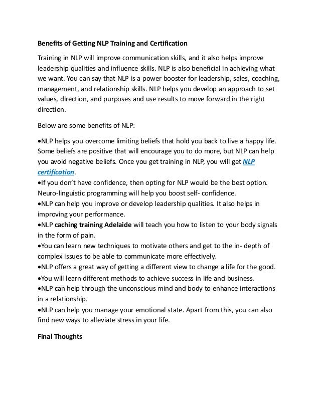 Do You Need Hypnotherapy Training and NLP Coaching? | PPT