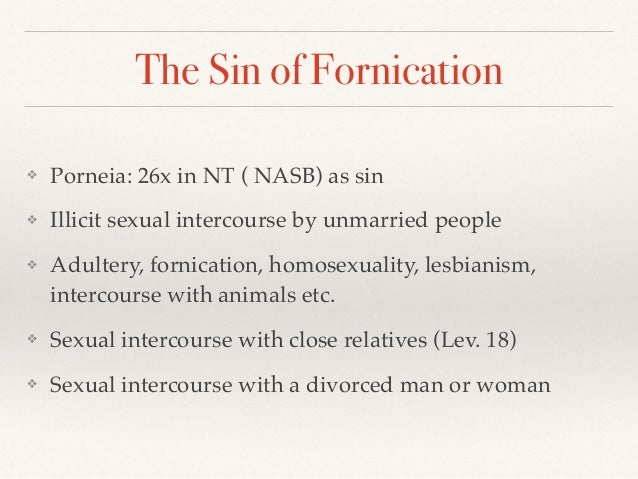 Flee From Fornication!