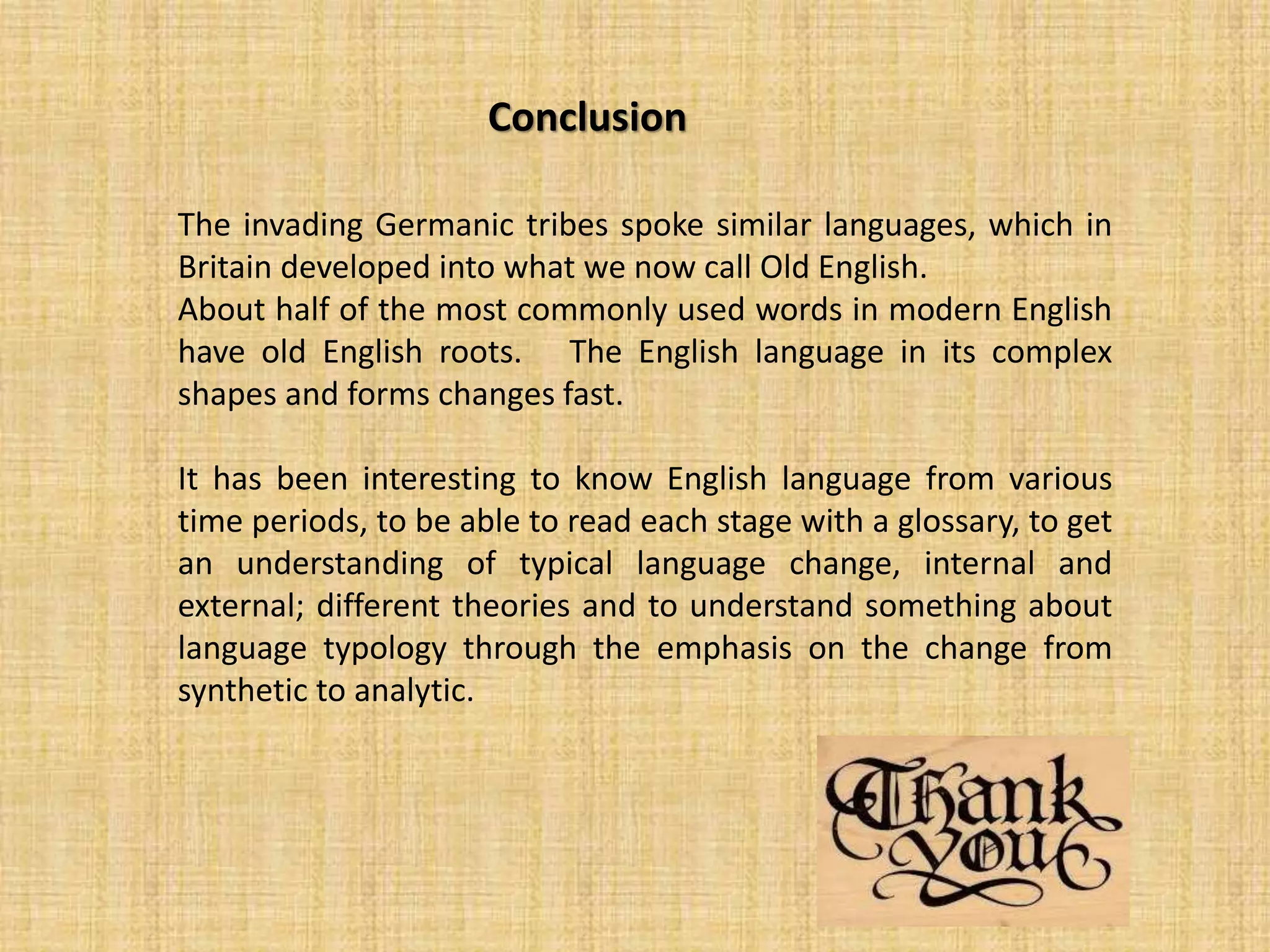 Foro 2 old english | PPT