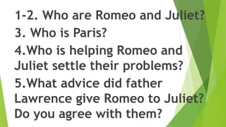 For observation romeo and juliet | PPTX
