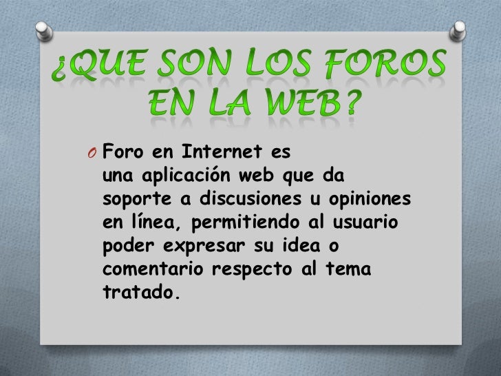Foros en la web