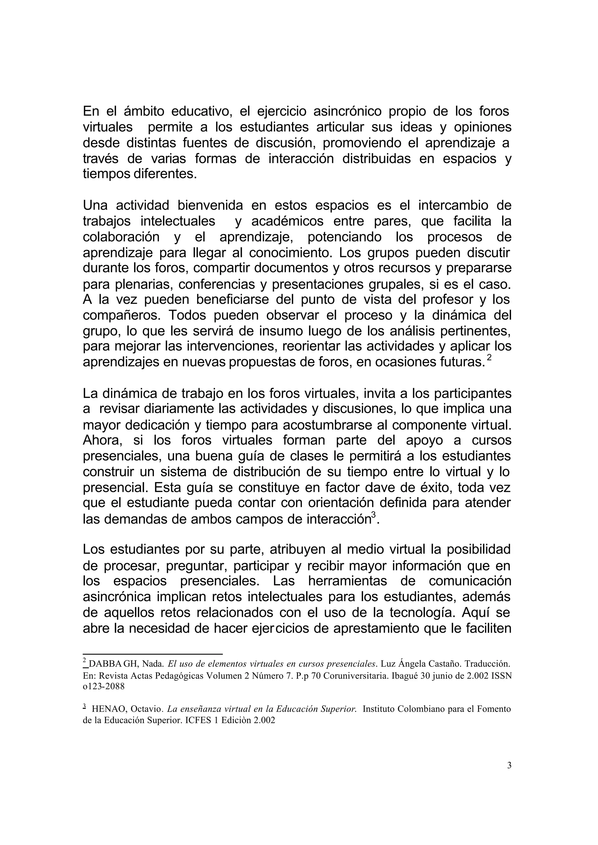 Foros virtuales | PDF | Online Education | Education