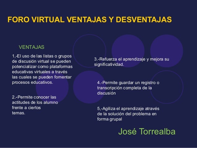Foros virtuales y webquest