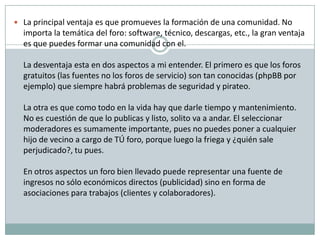 Foros y tipos de foros grado 11 | PPTX