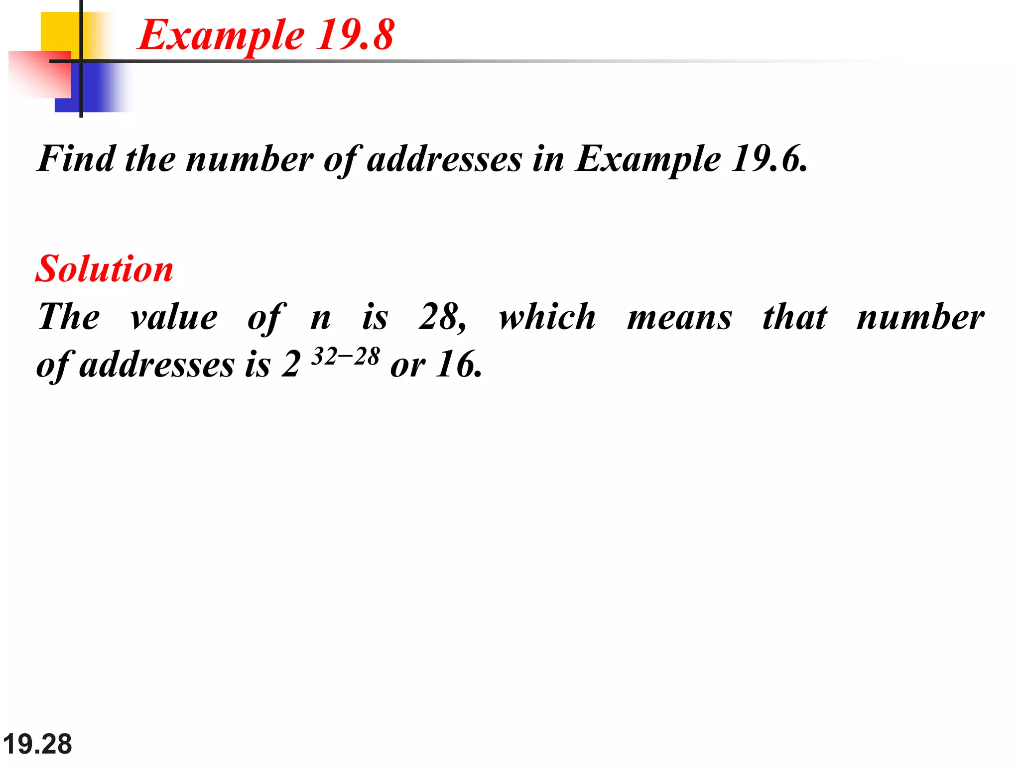 Forouzan Ch19 Network Layer Logical Addressing Ppt