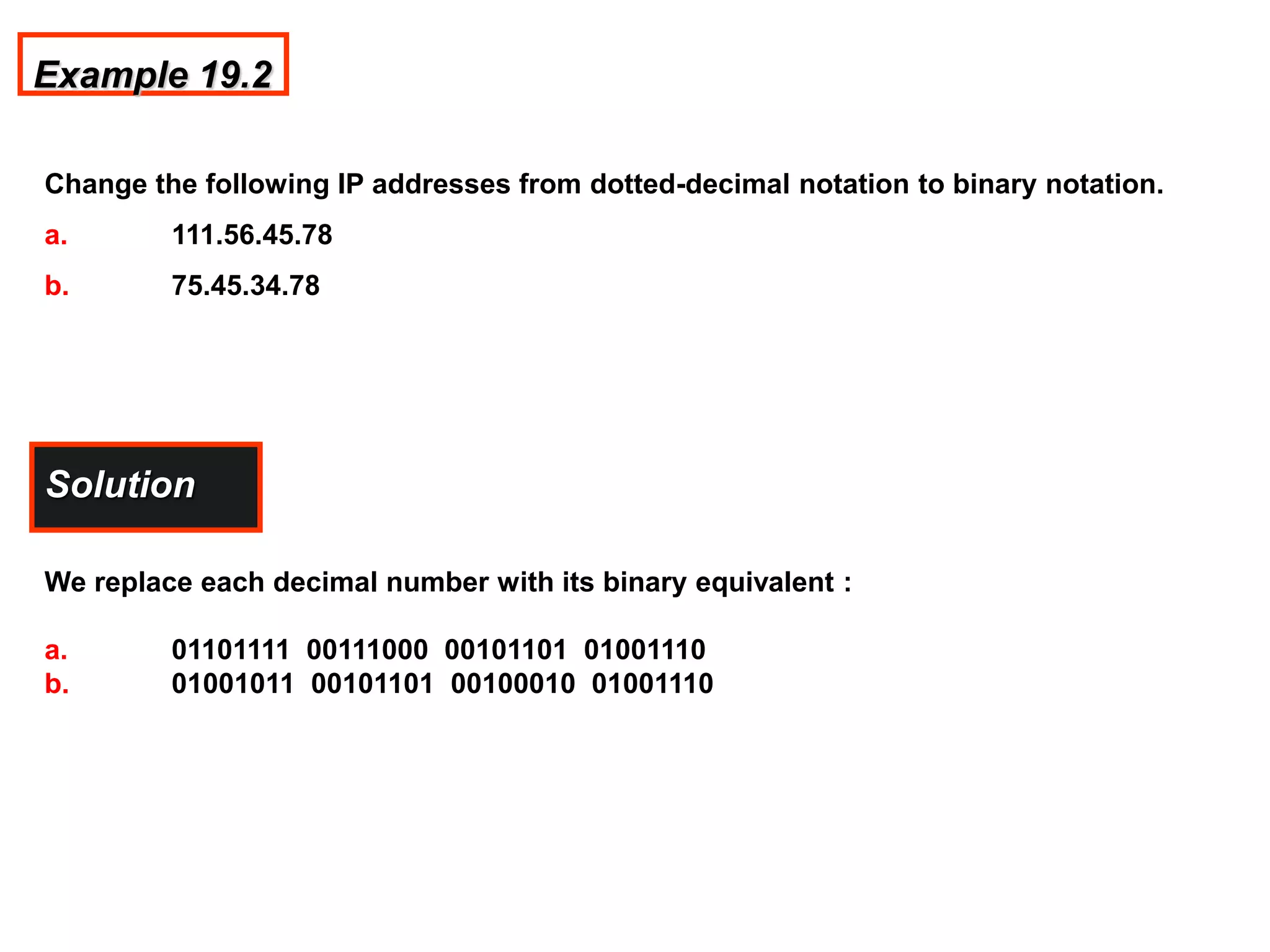 Forouzan Ch19 Network Layer Logical Addressingppt Computer Networking Computing