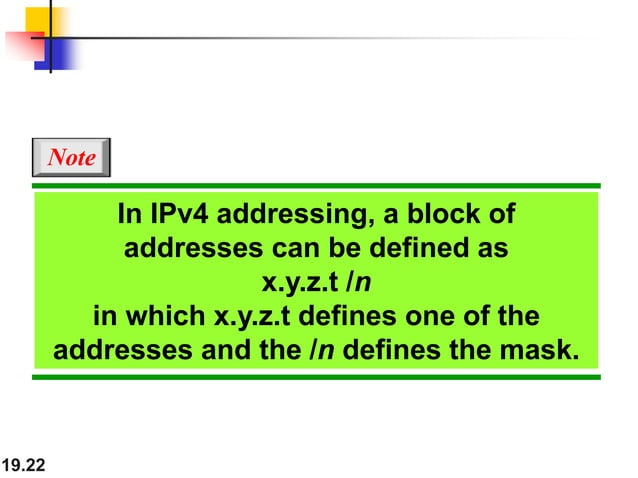 Forouzan-ch19-Network-Layer-Logical-Addressing.ppt | Computer Networking | Computing