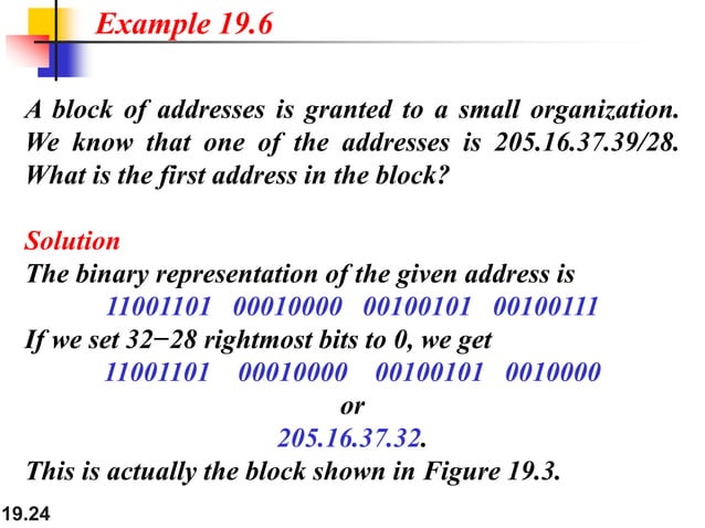 Forouzan Ch19 Network Layer Logical Addressingppt Computer Networking Computing