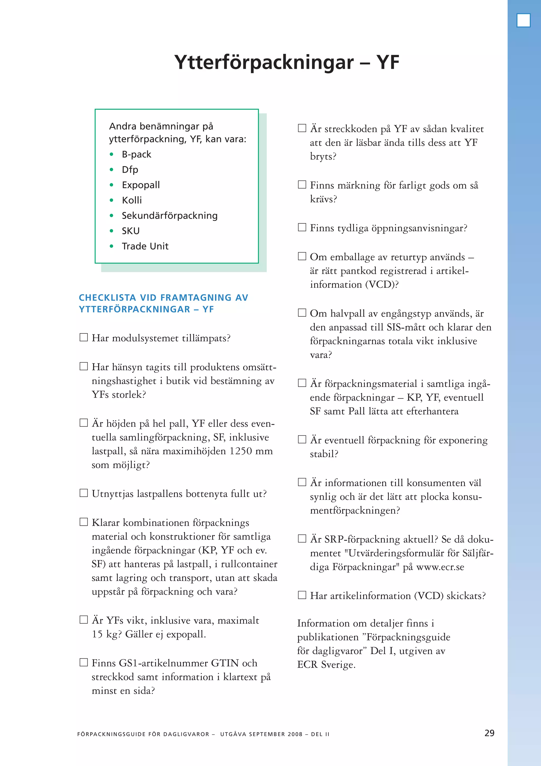Förpackningsguide för dagligvaror | PDF