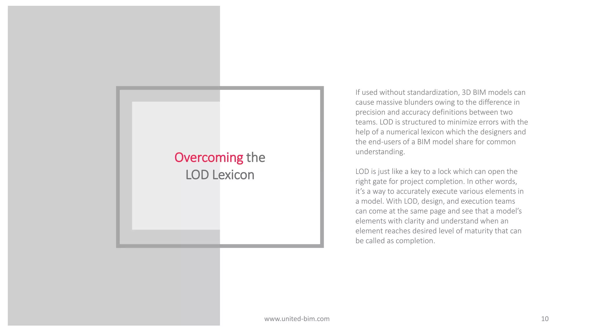 BIM Level of Development Explained | LOD 100 200 300 400 500 | PPTX