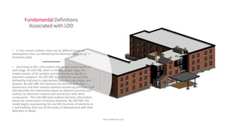 BIM Level of Development Explained | LOD 100 200 300 400 500 | PPTX