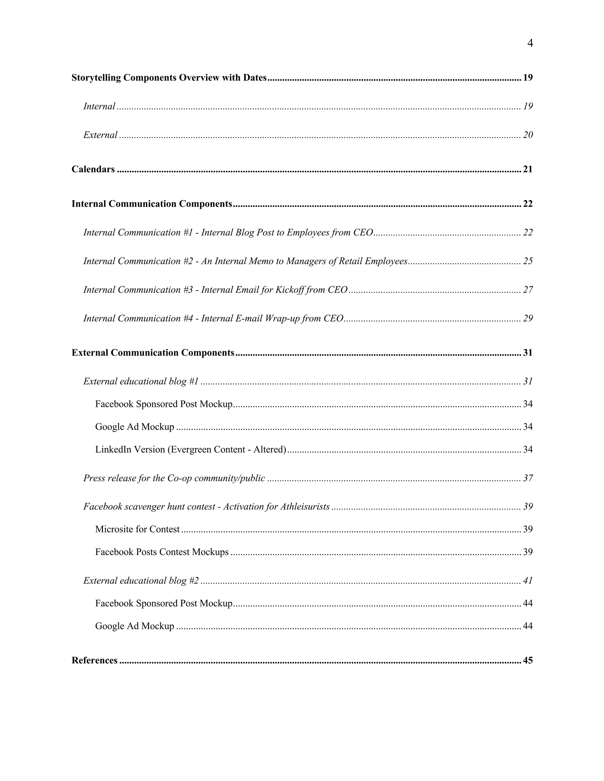 Strategic Writing Final Project - REI Communication Plan | PDF