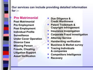Matrimonial Investigation in Delhi | PPS | Marriage and Civil Unions ...