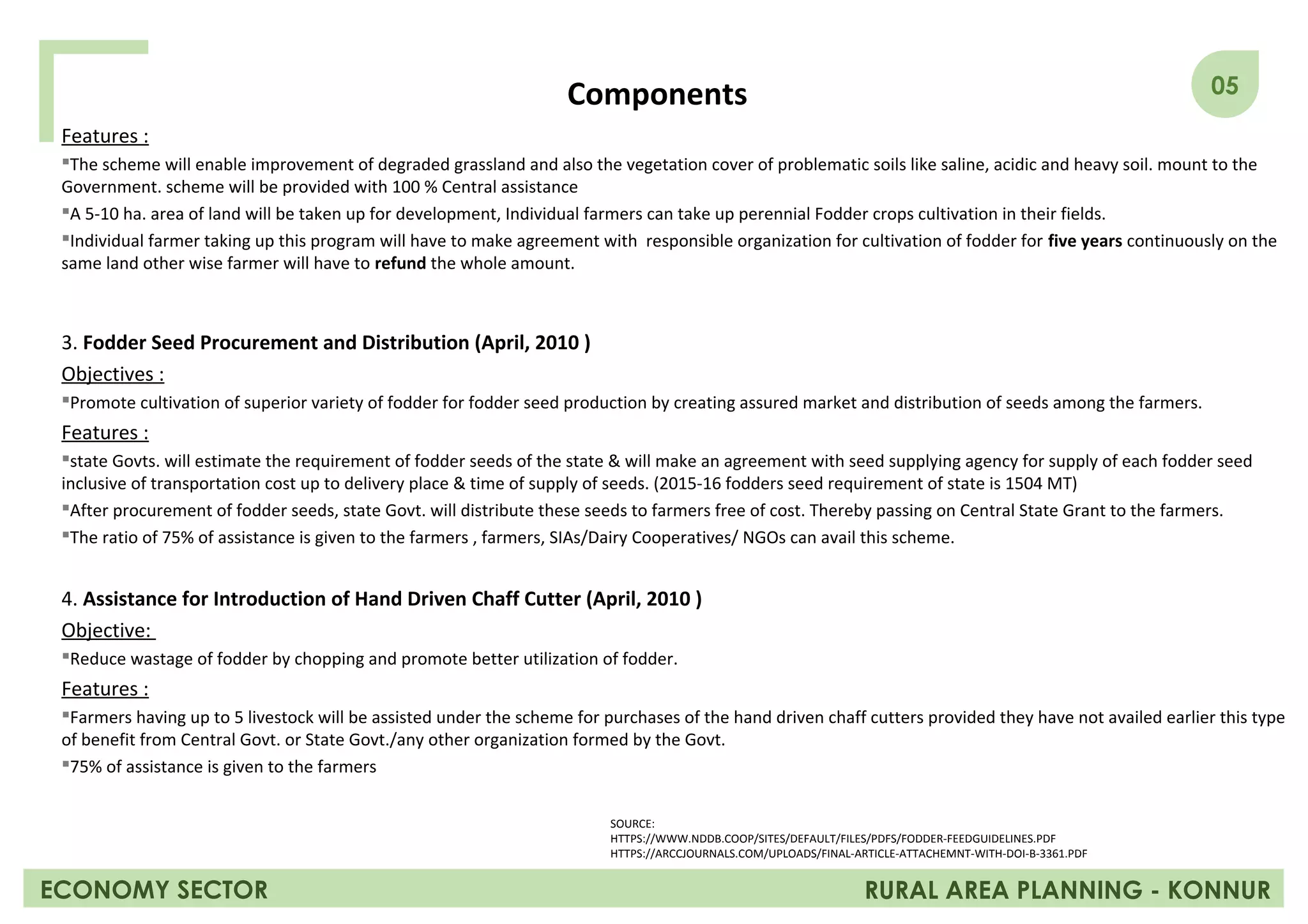 Fodder and feed scheme | PPT | Agriculture | Industries