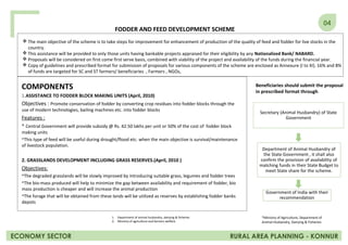 Fodder and feed scheme | PPT | Agriculture | Industries