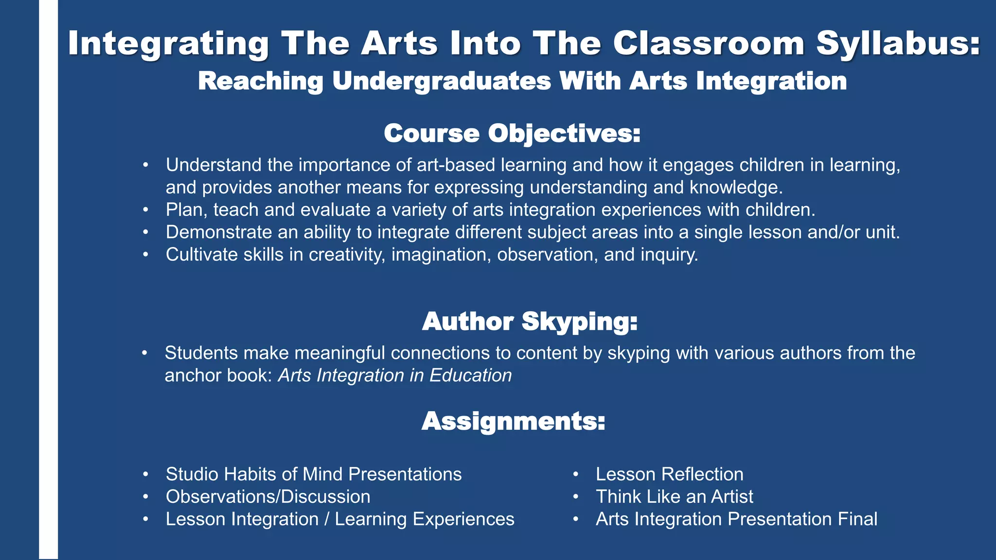 ATHE Presentation on Arts Integration in Education | PPTX
