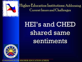 Addressing Current Issues and Challenges in HE | PPT