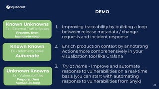 Making Observability Actionable At Scale - DBS DevConnect 2019 | PPT