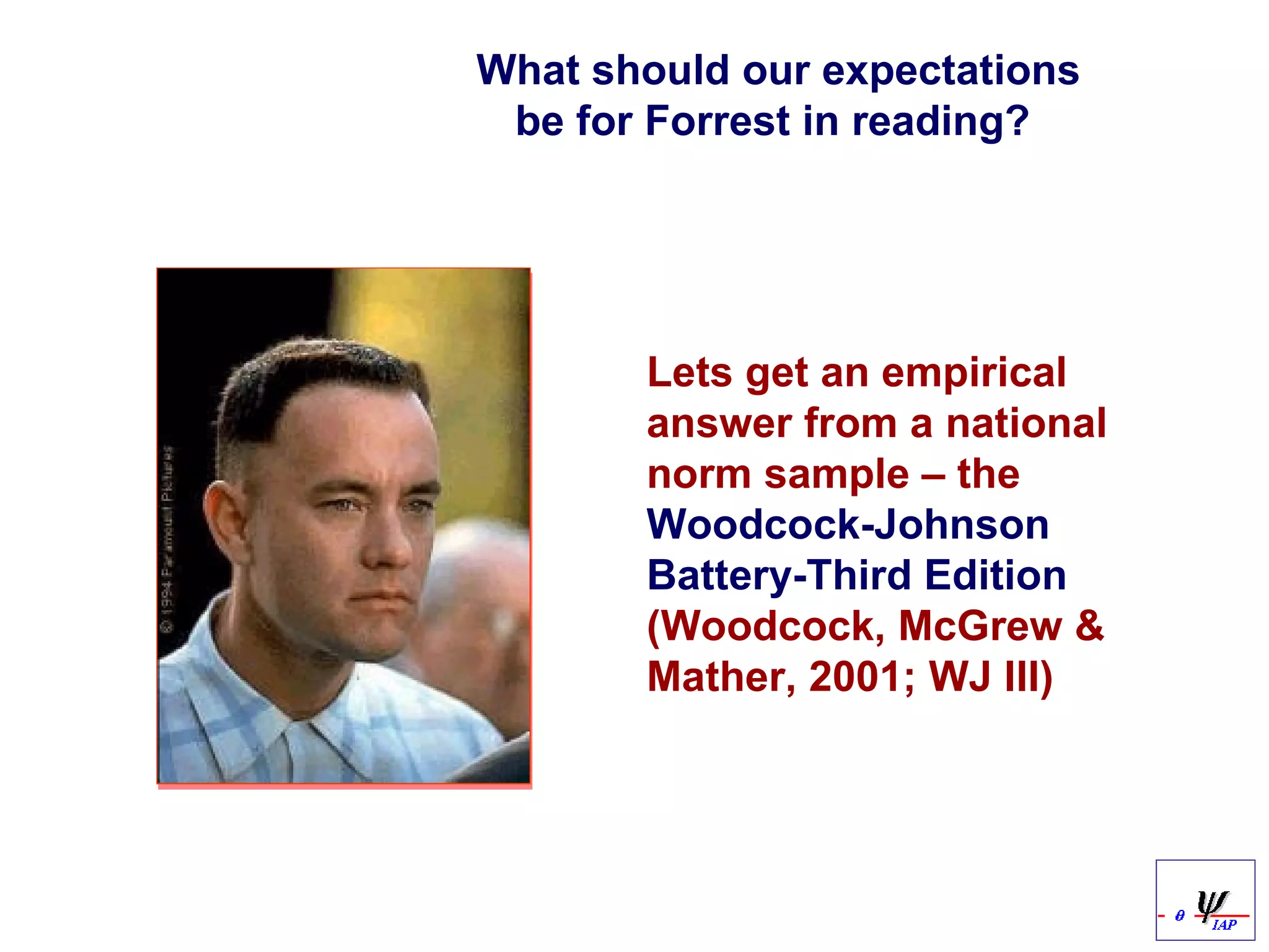 Forrest Gump and IQ Expectations | PPT
