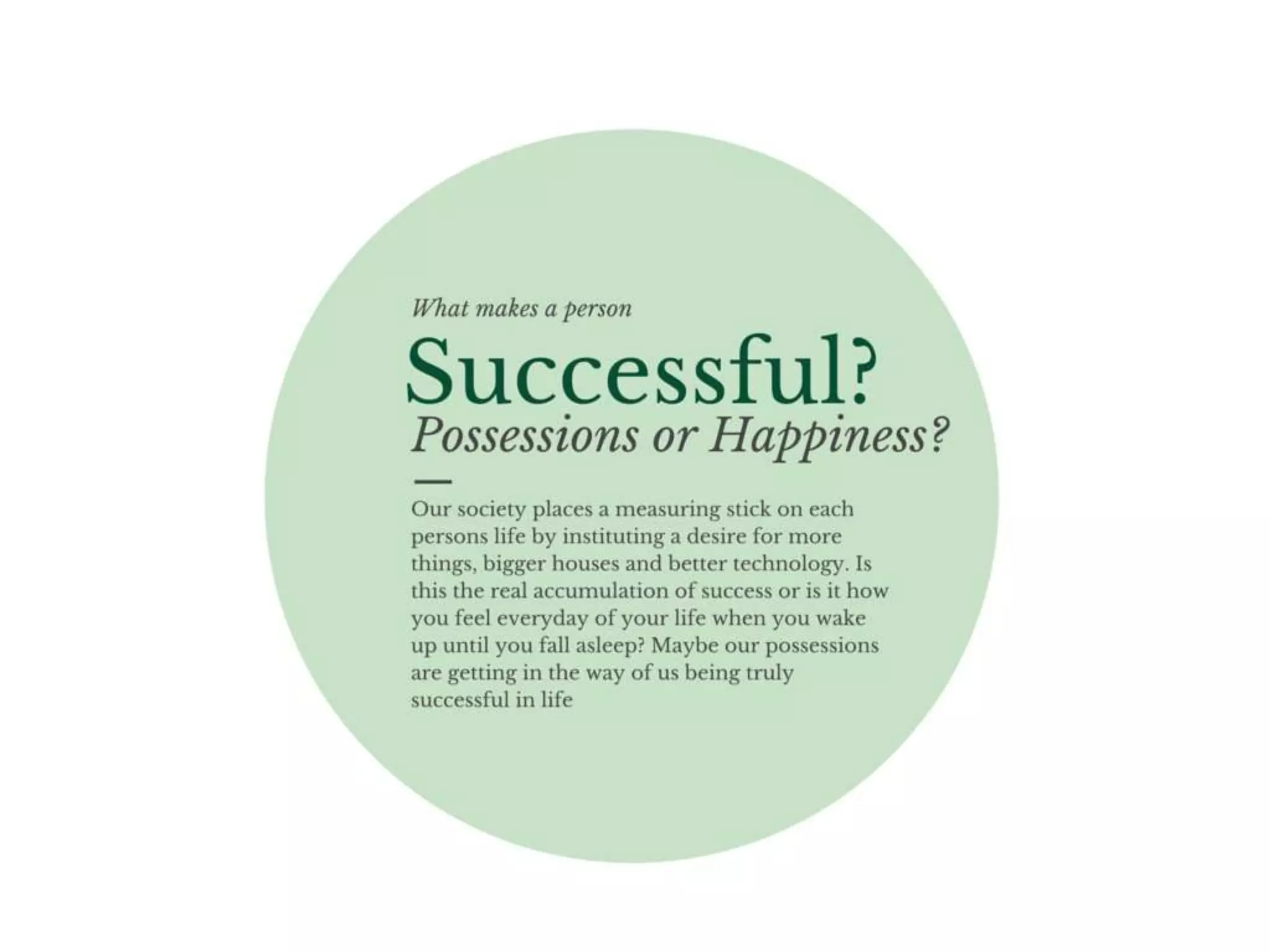 Success and Minimalism | PPTX