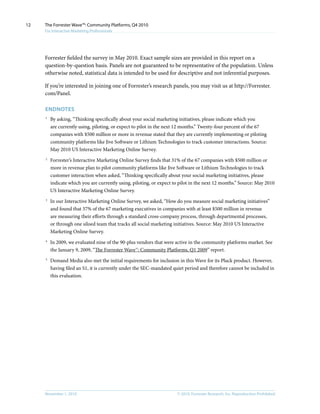 Forrester - Wave Community | PDF