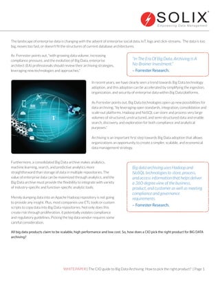 The CIO guide to Big Data Archiving | PDF