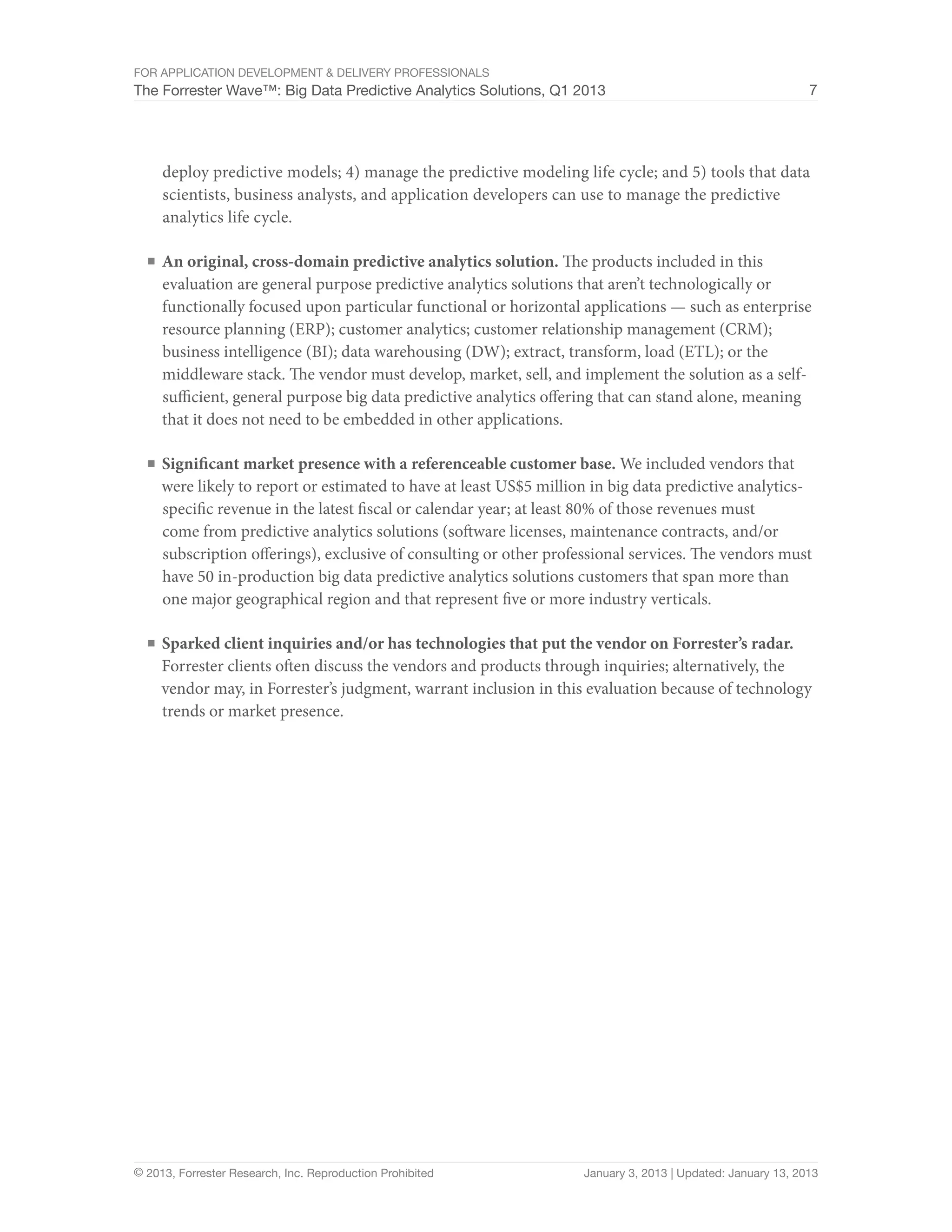 Forrester big data_predictive_analytics | PDF