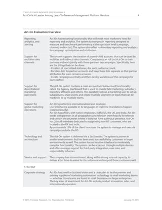 Forrester report l2rm_q114_executivesummary | PDF