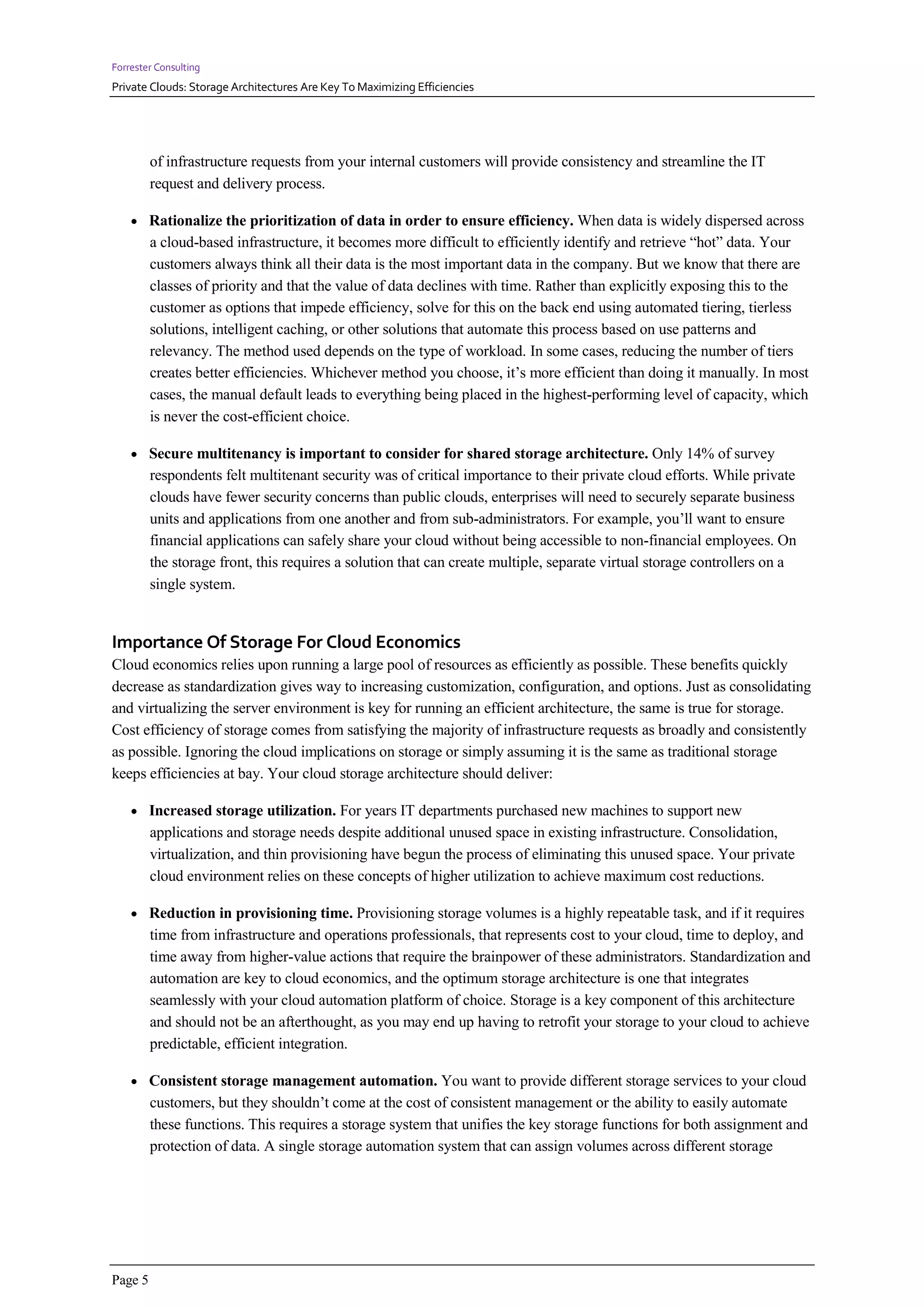 Forrester report rp-storage-architectures | PDF