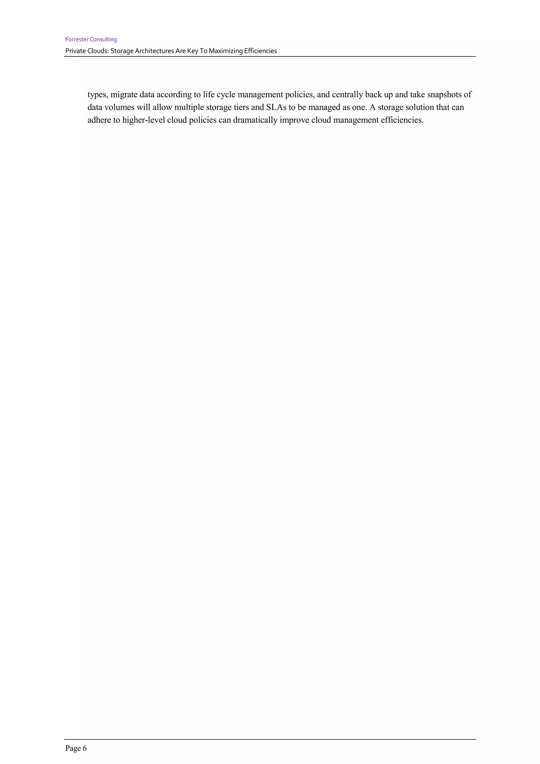 Forrester report rp-storage-architectures | PDF