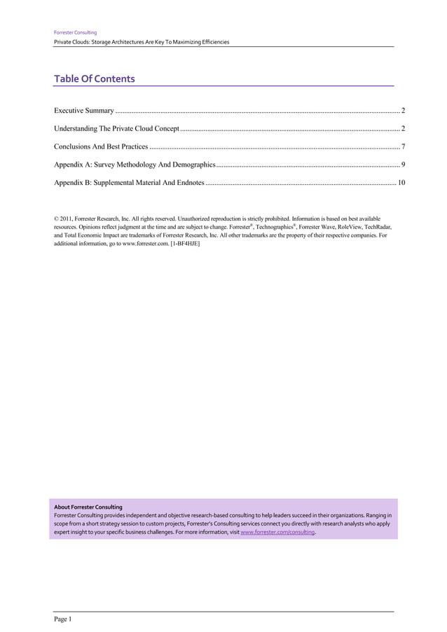 Forrester report rp-storage-architectures | PDF