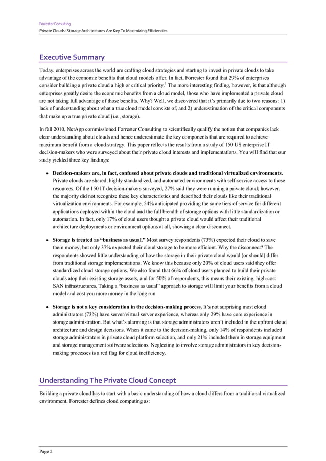 Forrester report rp-storage-architectures | PDF