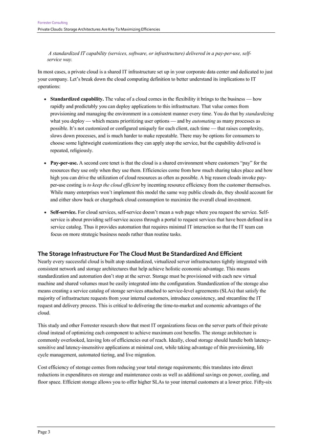 Forrester report rp-storage-architectures | PDF