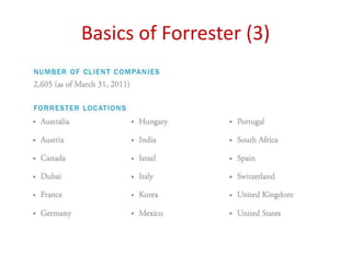 Forrester research | PPT