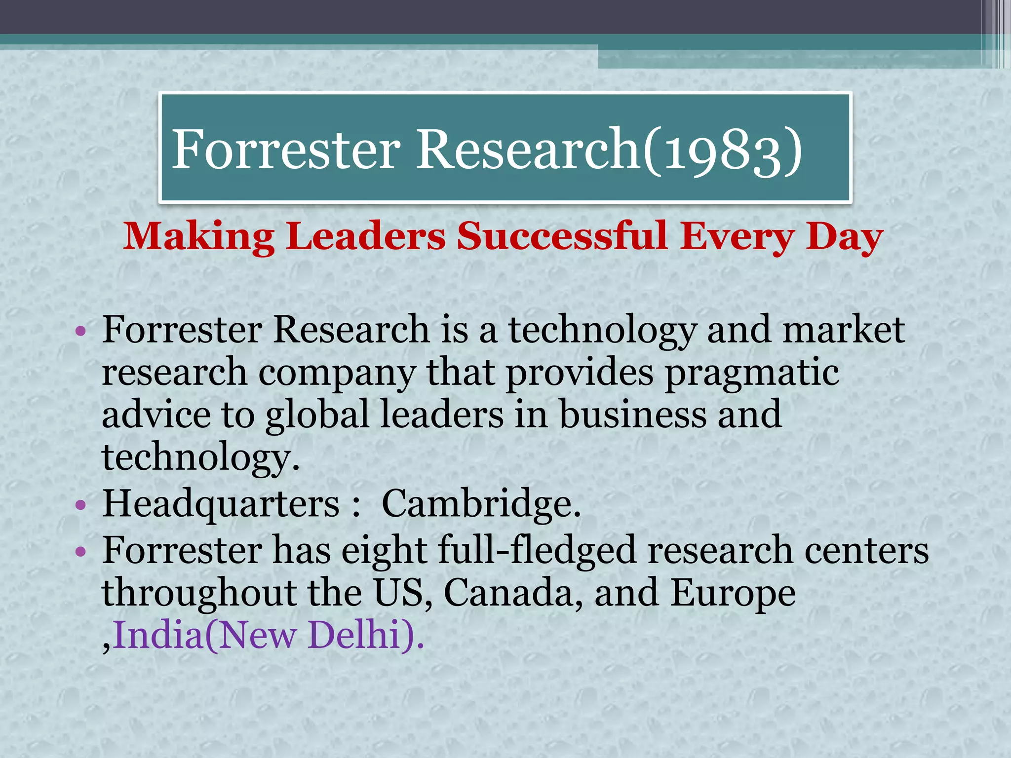 Forrester research | PPTX