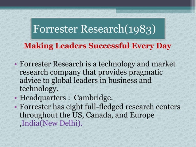 Forrester research | PPTX