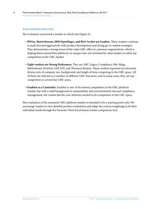 Forrester wave enterprise_grc_platforms_q4_2011 | PDF