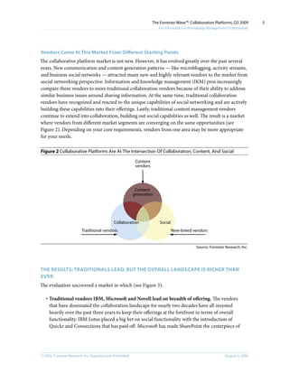 Forrester Wave Report about Collaboration Platforms | PDF | Computer Software and Applications ...