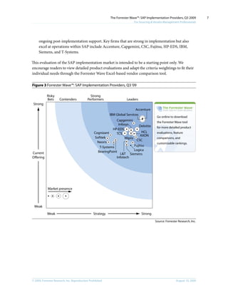 Forrester Wave SAP 09 | PDF