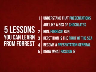 Presentation Lessons From Forrest Gump | PDF
