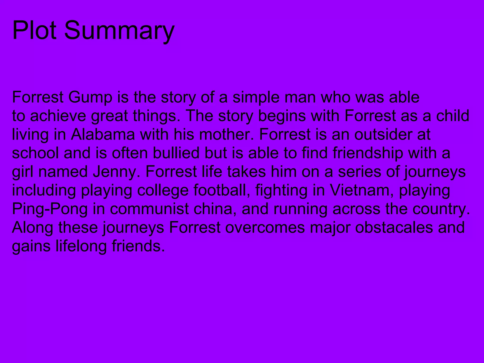 Forrest gump | PPT