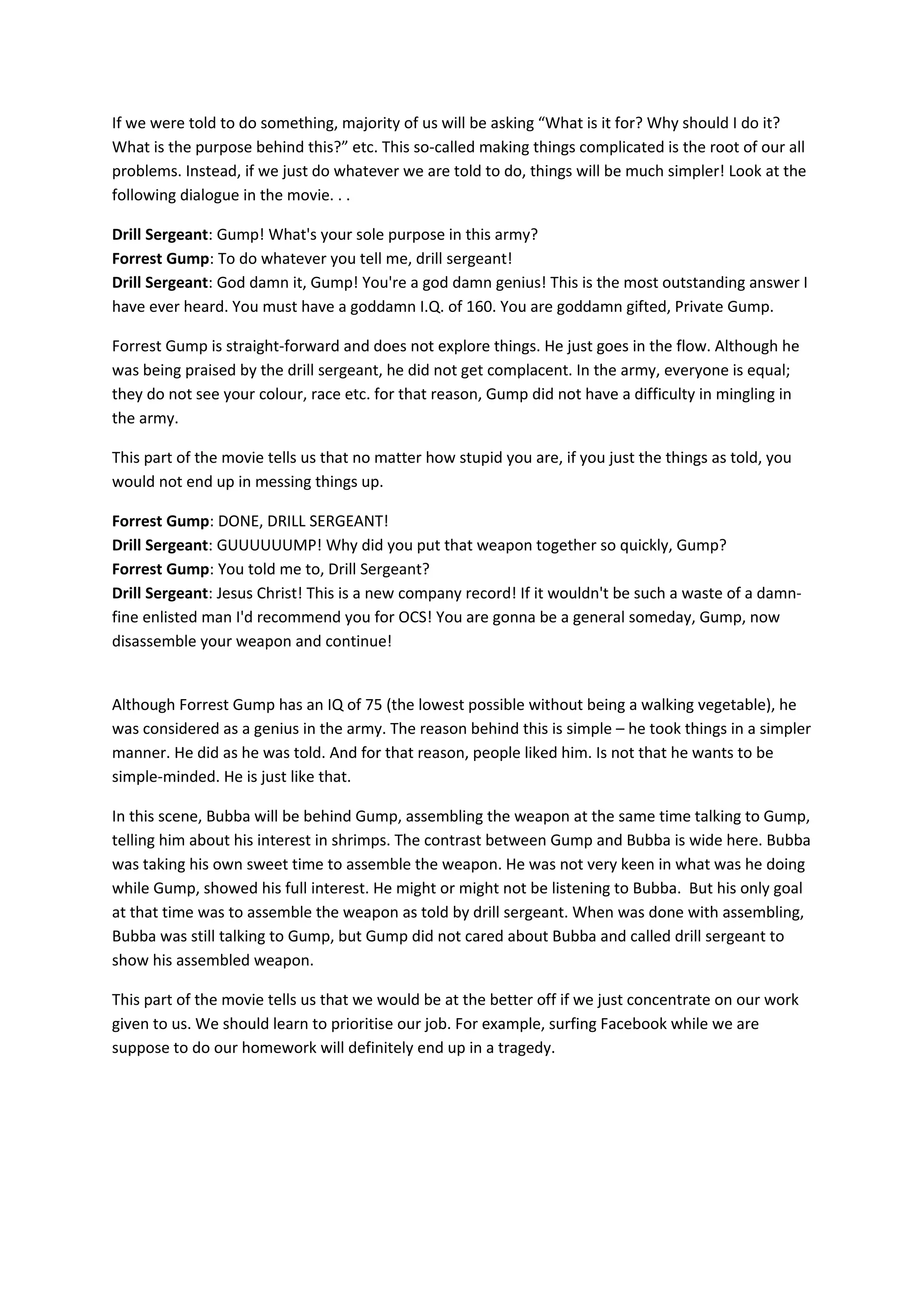 Forrest gump review | DOC