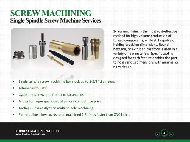 Forrest Machine Products Presentation 2019 | PPT