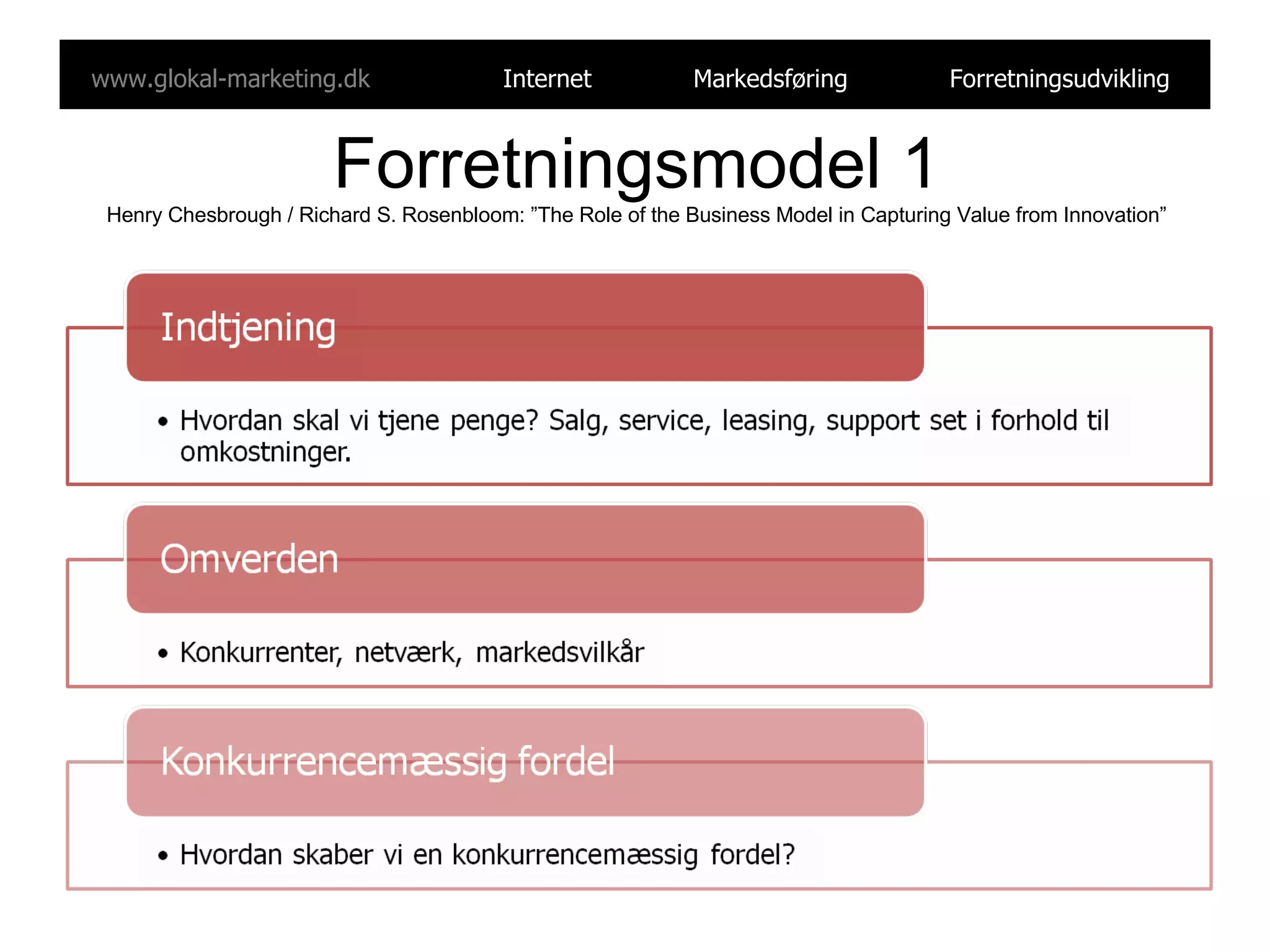 Forretningsmodeller | PPT