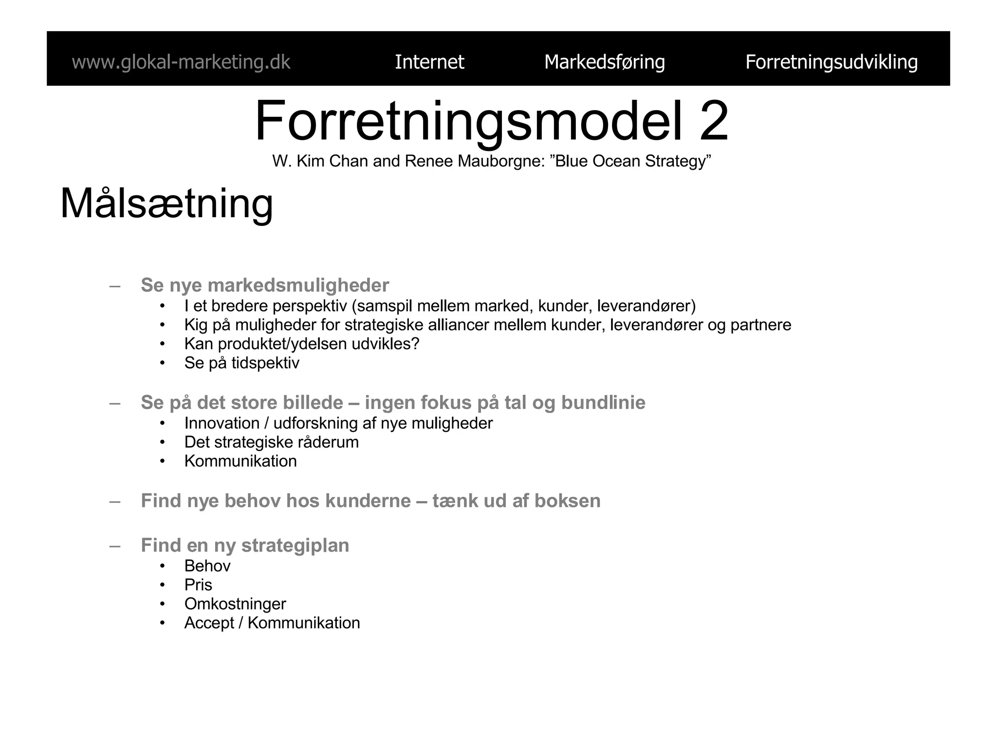 Forretningsmodeller | PPT