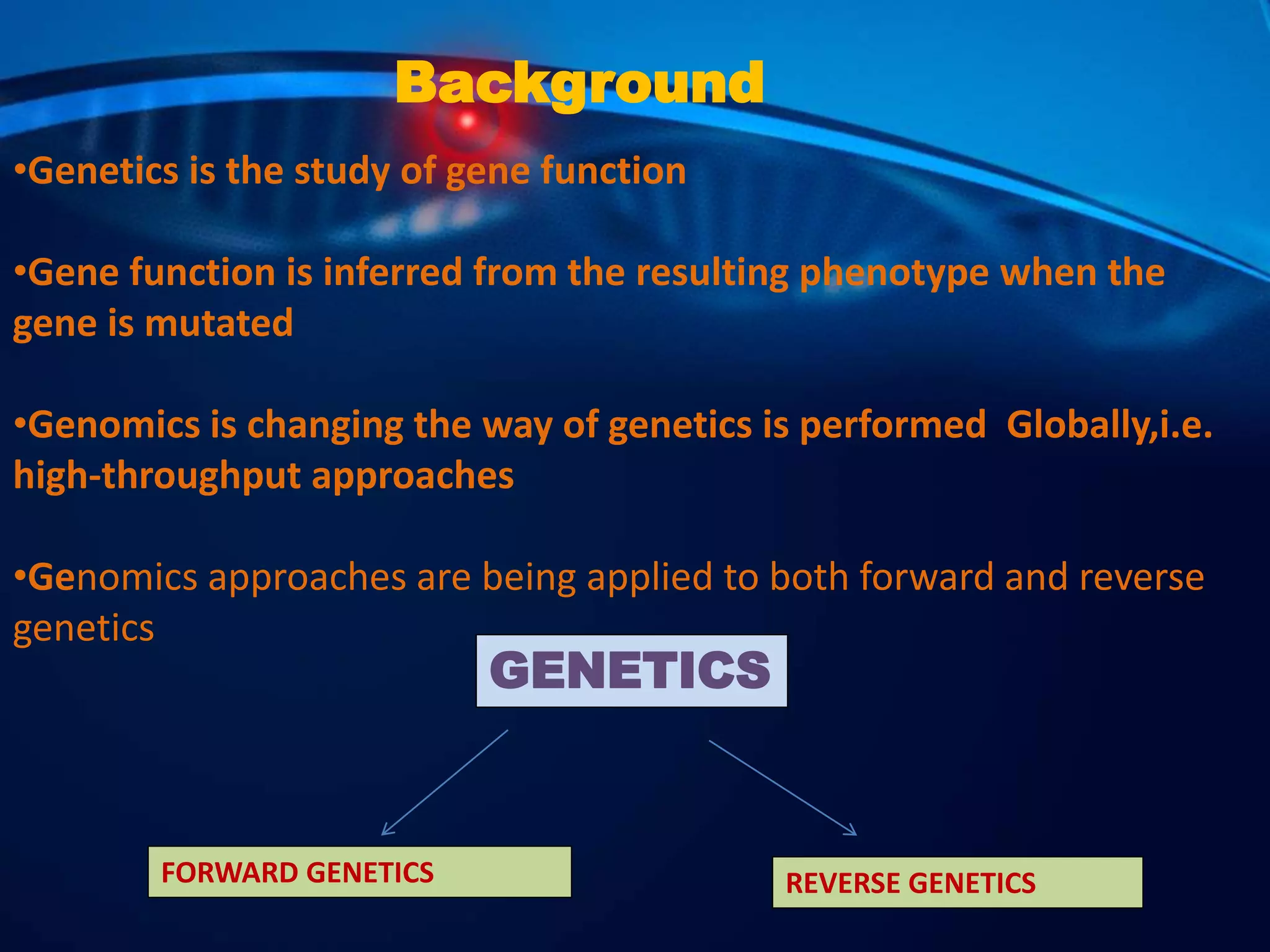 Forward and reverse genetics | PPTX