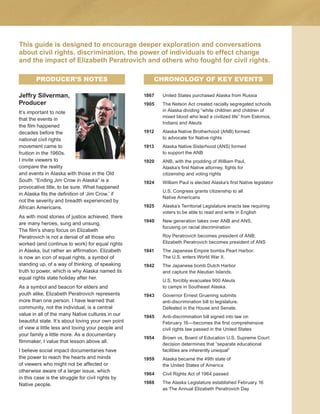 For Rightsof All: Ending Jim Crow in Alaska Viewer Discussion Guide | PDF