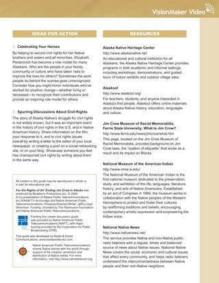 For Rightsof All: Ending Jim Crow in Alaska Viewer Discussion Guide | PDF